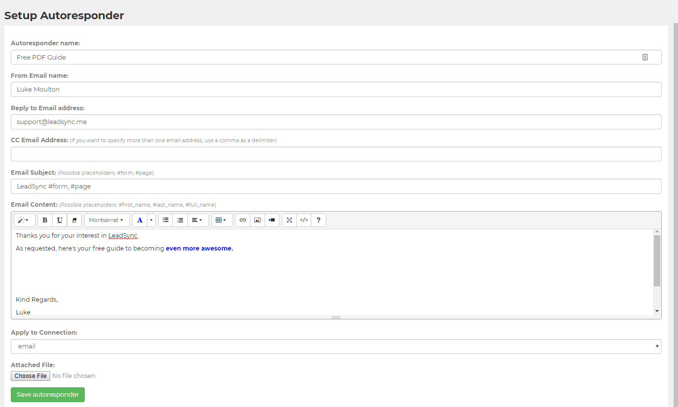 How to Follow up Facebook Leads with Email Autoresponders | LeadSync
