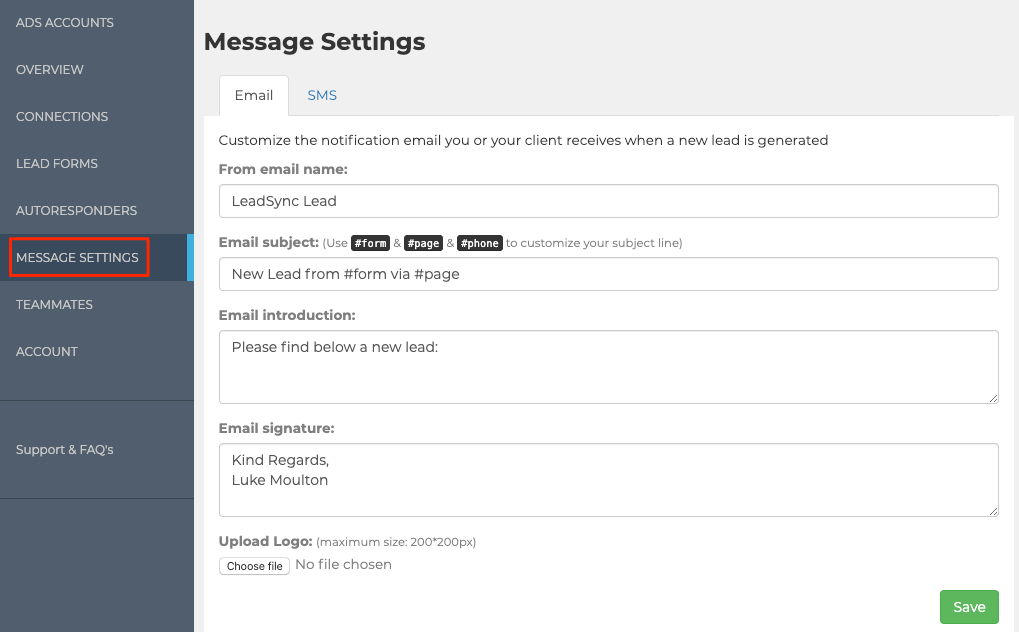 How to Setup Facebook Lead Ad Email Notifications | LeadSync