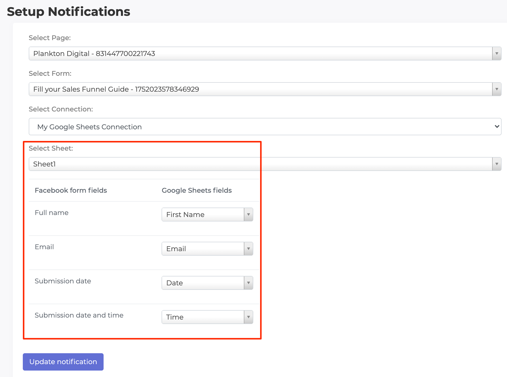 Send Facebook Leads to Google Sheets Instantly via LeadSync