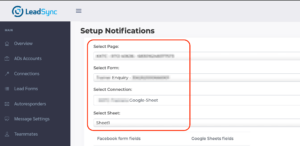 How to Connect Facebook Leads to Google Sheets via LeadSync