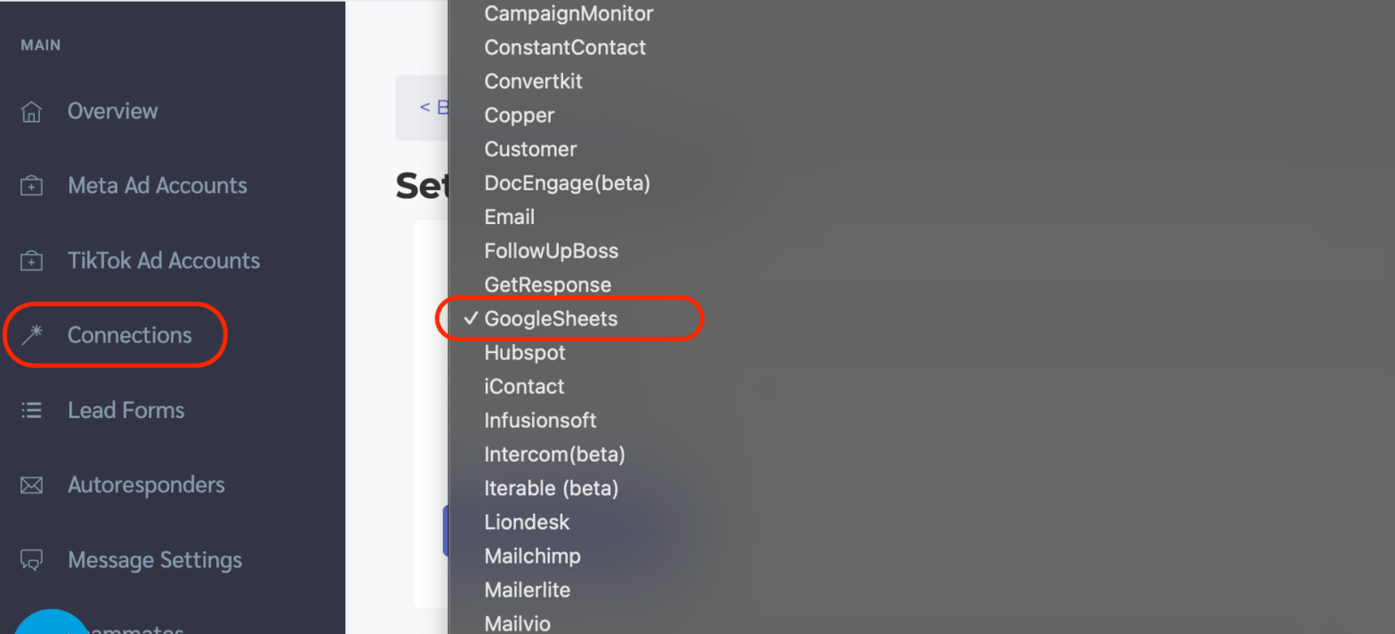 How to Connect Facebook Leads to Google Sheets via LeadSync