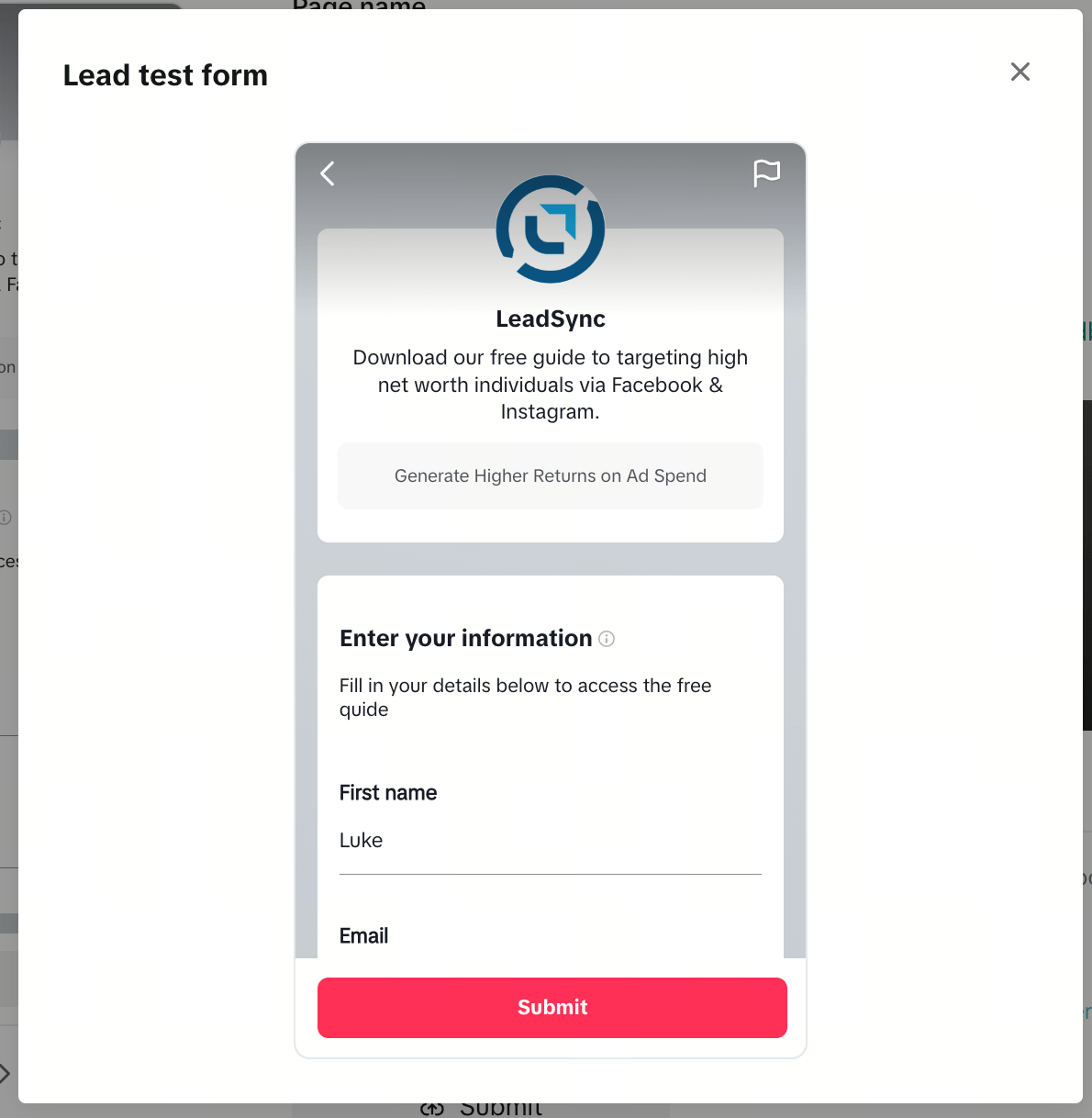 How to Setup TikTok Lead Ad Email Notifications via LeadSync